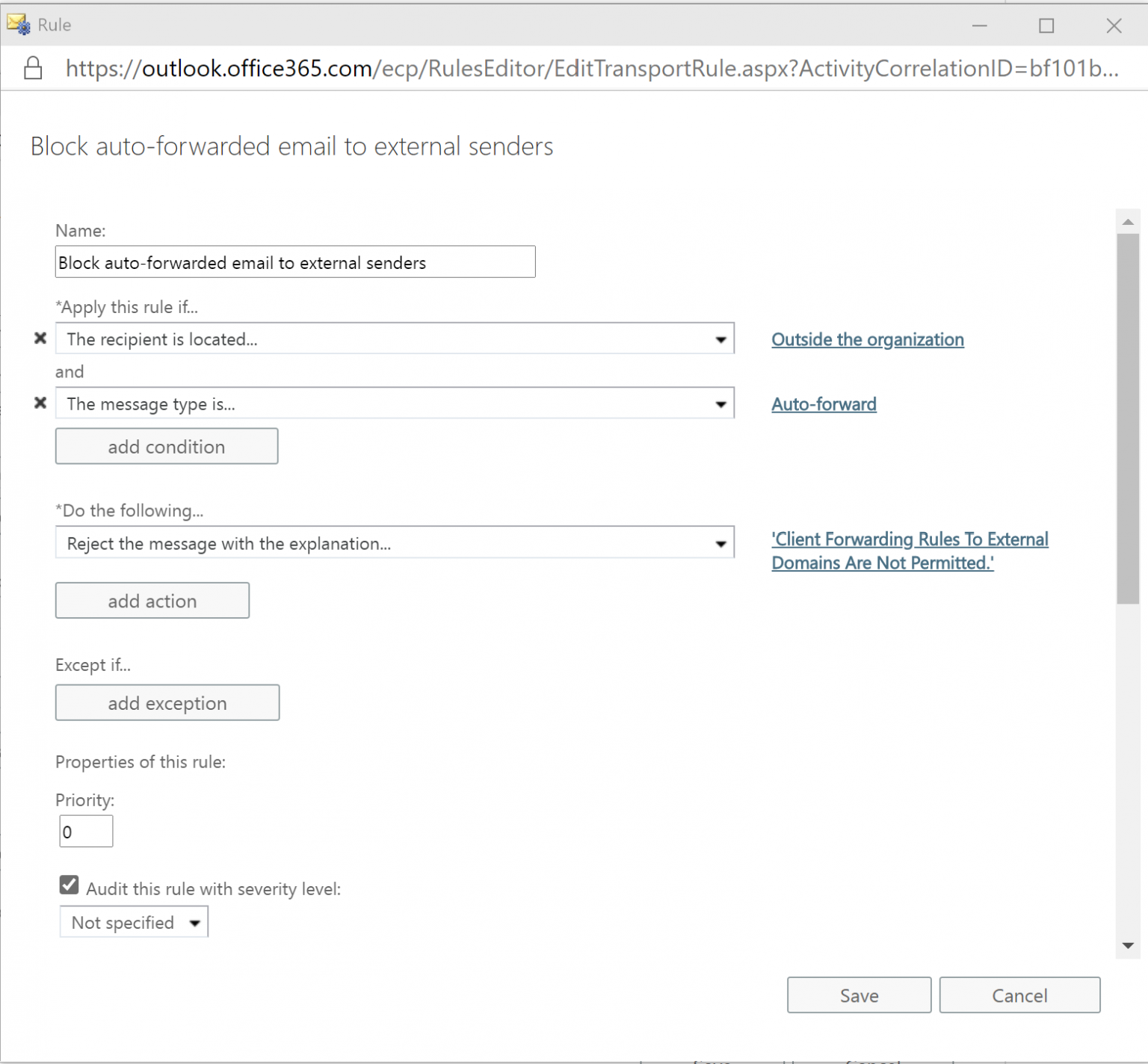 Stopping automatic email forwarding in your Exchange Online environment ...