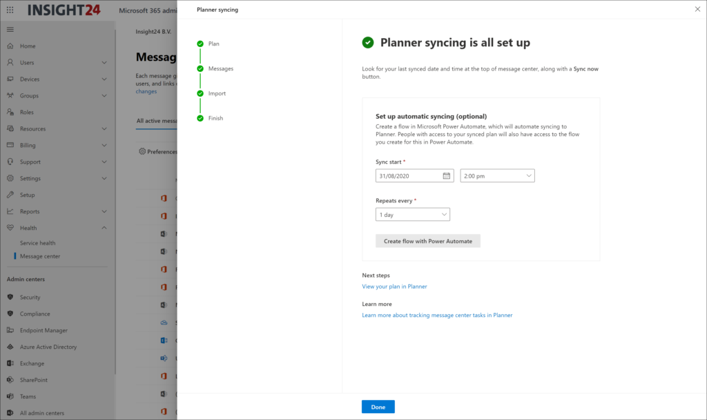 Are you already synchronizing your Message Center messages to Planner ...