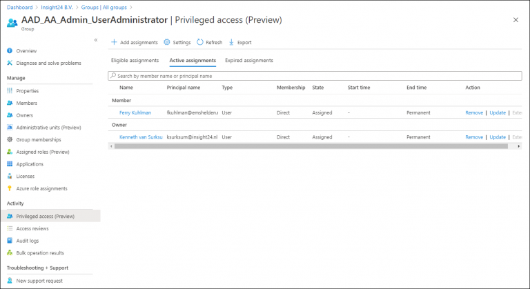 Assigning groups to Azure AD roles and Privileged access groups, a ...