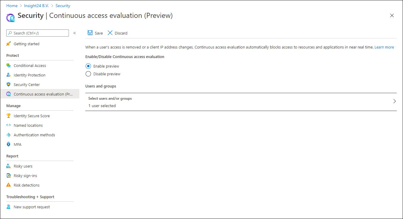 Azure AD Continuous access evaluation (CAE), a first look - Modern Workplace Blog