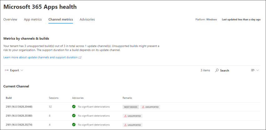 A first look at the Microsoft 365 Apps admin center - Modern Workplace Blog