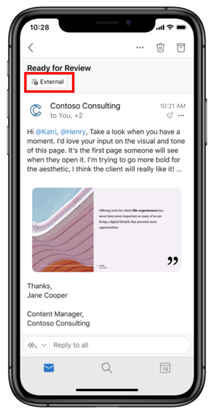 Enable external sender identification in Exchange Online - Modern ...