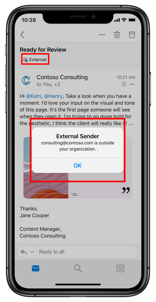 Enable external sender identification in Exchange Online - Modern ...