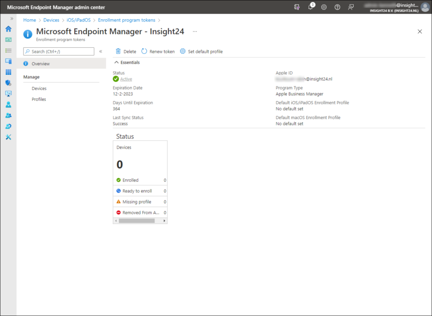 Connecting Microsoft Endpoint Manager to Apple Business Manager ...