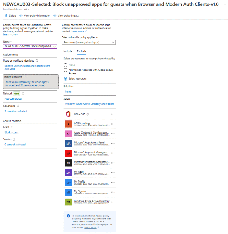 Configuring Conditional Access for Guest Users: Allowing Only Office ...